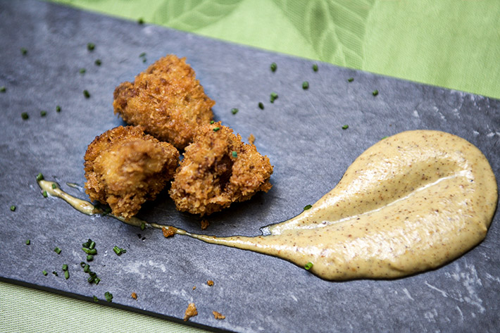 RECETA DE FINGERS DE POLLO CON MOJO DE KIWI