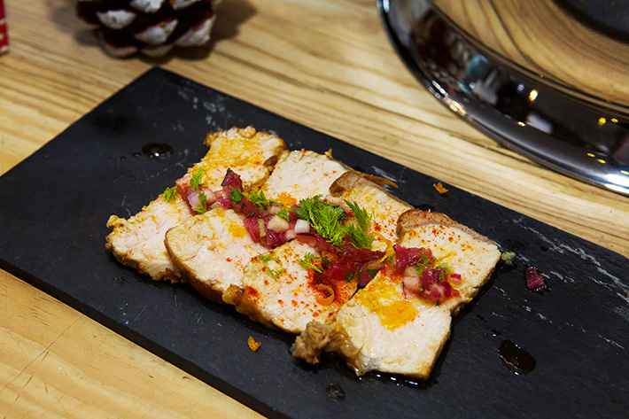 RECETA DE LOMO DE ORZA CON CHIMICHURRY DE LOMBARDA