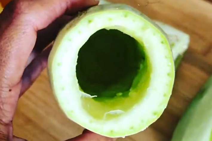 Calabacín relleno al estilo libanés